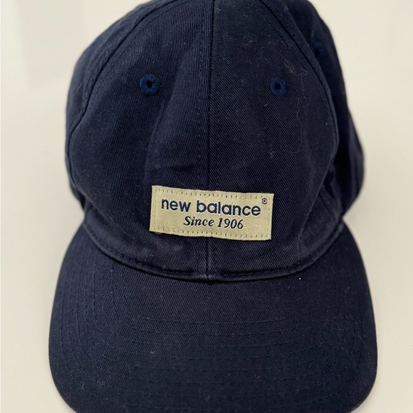 New Balance | Accessories | New Balance Navy Blue Vintage Cotton Cap ...